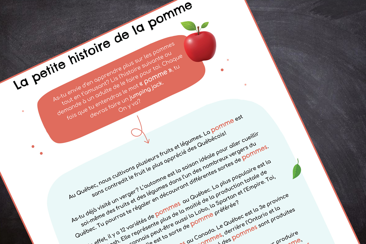 La petite histoire de la pomme | Éducation Nutrition Québec