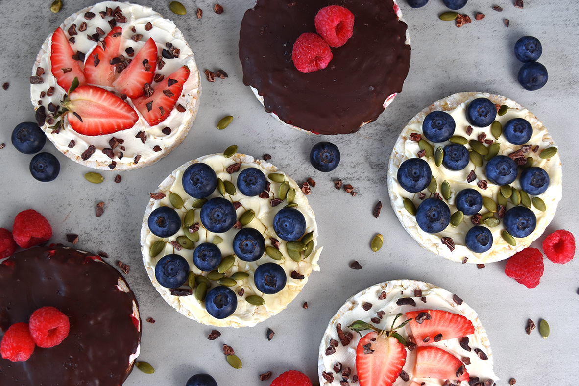 Galettes De Riz Sucrées Au Fromage À La Crème | Plaisirs laitiers