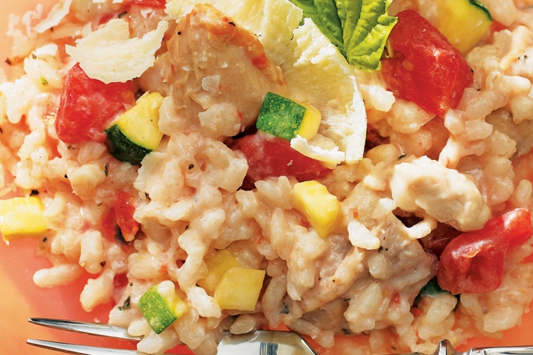 Risotto au poulet et aux tomates | Plaisirs laitiers