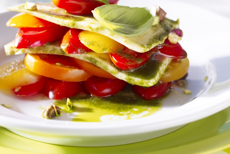 Merveilleuse Mozzarella aux pistaches croquantes | Plaisirs laitiers