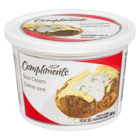 Compliments Crème sure 14% M.G. 500ml | Plaisirs laitiers