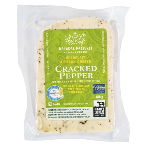 Natural Pastures Cheese Company Verdelait poivre concassé RW / PV ...