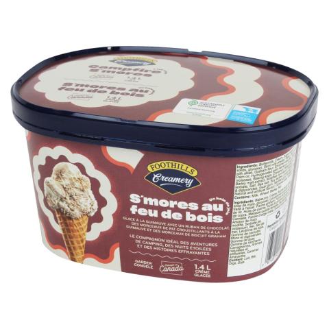 Foothills Creamery Crème glacée S'mores au feu de bois 1.4L | Plaisirs ...