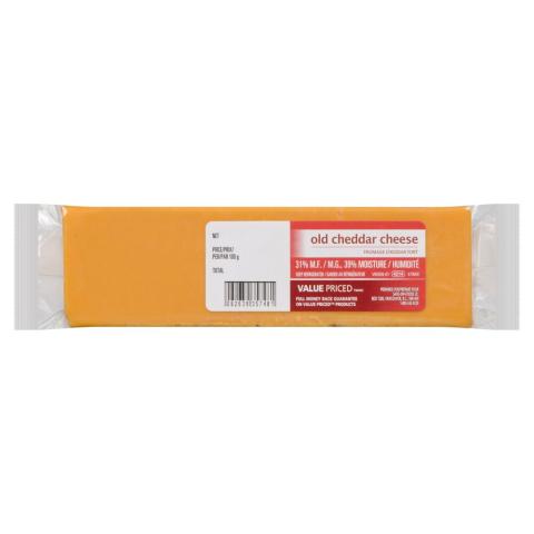 Value Priced Cheddar fort coloré 450g | Plaisirs laitiers