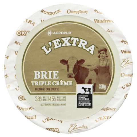 Agropur L'extra brie triple crème 300g | Plaisirs laitiers