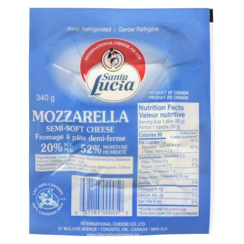 Santa Lucia Pizza Mozzarella 340g | Plaisirs laitiers