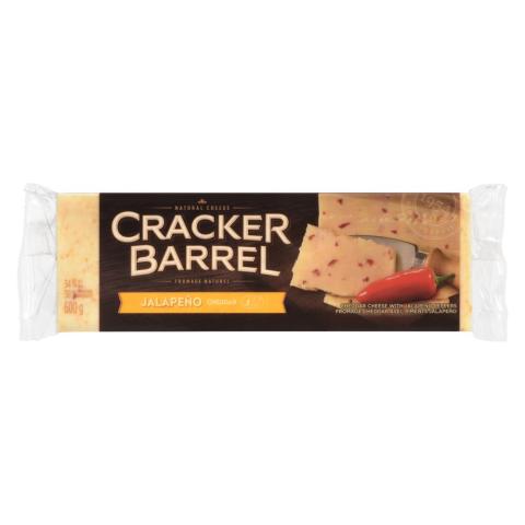 Cracker Barrel Cheddar jalapeño blanc 600g | Plaisirs laitiers