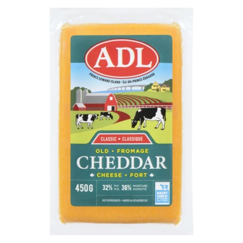 ADL Cheddar classique fort coloré 450g | Plaisirs laitiers