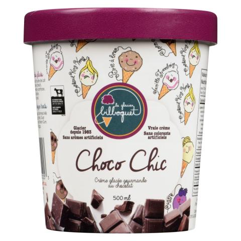Le glacier bilboquet Crème glacée choco-chic 500ml | Plaisirs laitiers