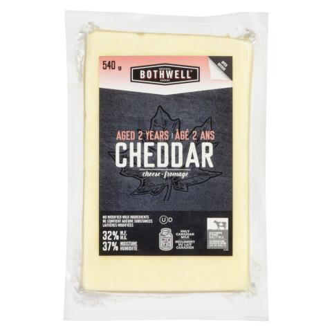 Bothwell Cheese Cheddar vieilli 2 ans blanc 540g | Plaisirs laitiers