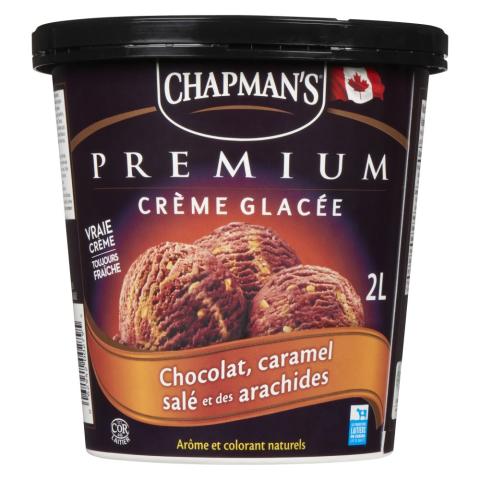 Chapman's Crème glacée premium chocolat caramel calé et arachides 2L ...