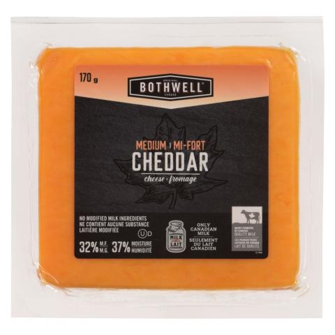 Bothwell Cheese Cheddar mi-fort coloré 170g | Plaisirs laitiers