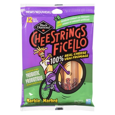 Ficello Fromage effilochable marbré probiotique 252g | Plaisirs laitiers