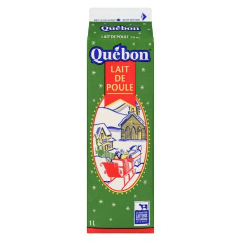 Québon Lait de poule 1% M.G. 1L | Plaisirs laitiers
