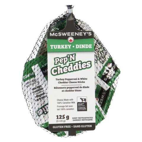 McSweeney's Bâtonnets de pepperoni de dinde et Cheddar blanc 5x25g ...