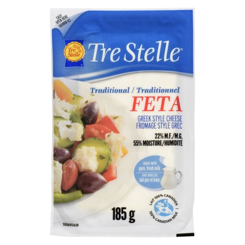 Tre Stelle Feta traditionnel 185g | Plaisirs laitiers