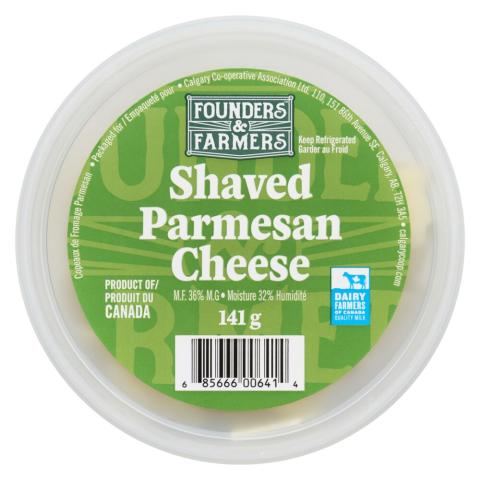 Founders & Farmers Parmesan en copeaux 141g | Plaisirs laitiers