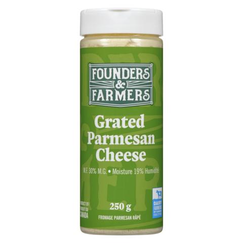 Founders & Farmers Parmesan râpé 250g | Plaisirs laitiers