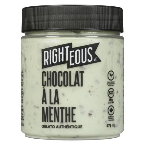 Righteous Gelato chocolat à la menthe 473ml | Plaisirs laitiers