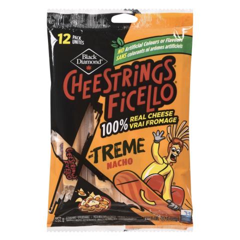 Ficello Fromage effilochable x-treme nacho 252g | Plaisirs laitiers