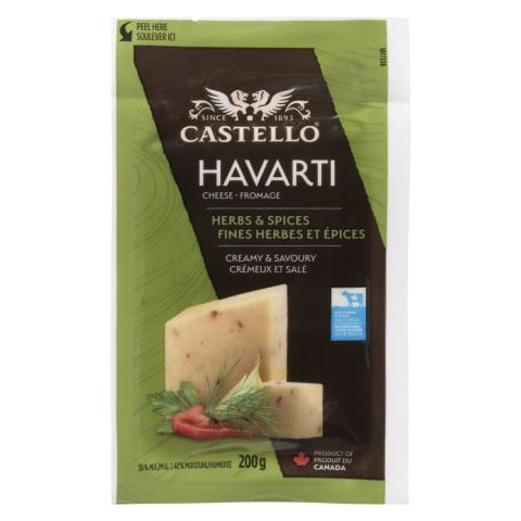 Castello Havarti fines herbes et épices 200g | Plaisirs laitiers