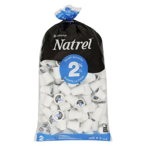 Natrel Godets laitiers 2% M.G. 160x9ml | Plaisirs laitiers